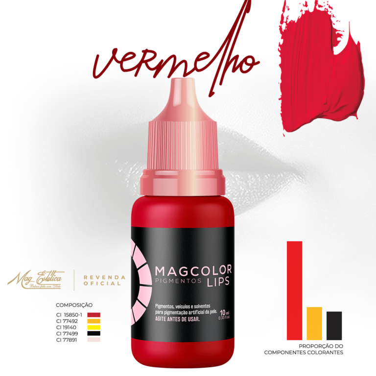 Pigmento Lips – VERMELHO – 5 ou 10 ml – Mag Loja – A loja da Mag Estetica